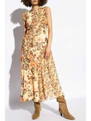 Ulla Johnson Avrelie Floral-print Silk Dress