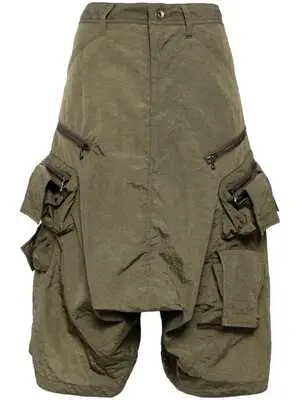 JULIUS Mid-rise Cargo Shorts - Green