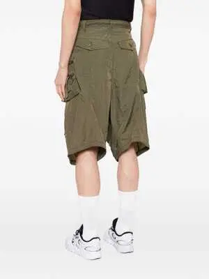 JULIUS Mid-rise Cargo Shorts - Green