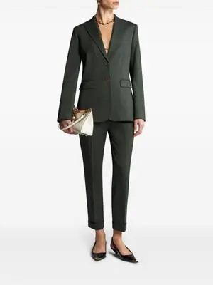 Etro Cropped Wool Trousers