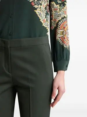 Etro Cropped Wool Trousers