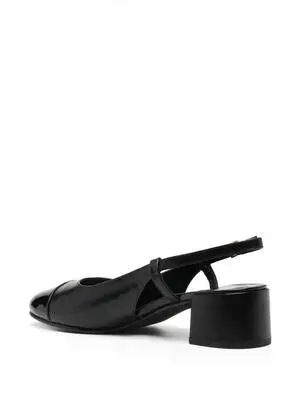 Tory Burch 45mm Double T-motif Leather Pumps