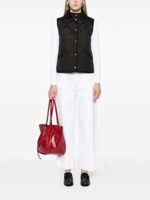 Ralph Lauren Mock-neck Quilted Gilet - Black