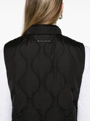 Ralph Lauren Mock-neck Quilted Gilet - Black