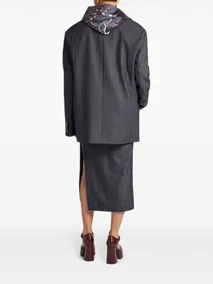 Etro Oversized Jacket With Logo-engraved Buttons