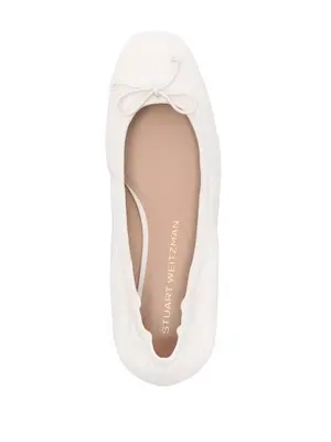 STUART WEITZMAN Bria Ballerinas - White
