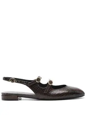 STUART WEITZMAN Benni Mj Slingback Ballerinas - Brown
