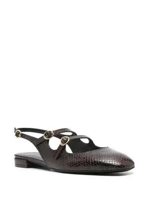 STUART WEITZMAN Benni Mj Slingback Ballerinas - Brown