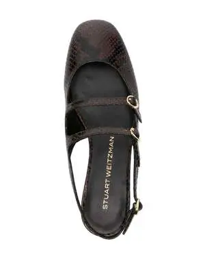 STUART WEITZMAN Benni Mj Slingback Ballerinas - Brown