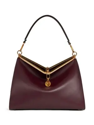 Etro Large Leather Vela Bag - Red
