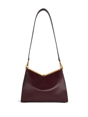 Etro Large Leather Vela Bag - Red