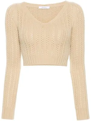 Max Mara Studio Cropped Knitwear For Women