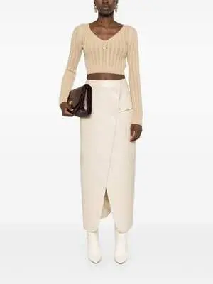 Max Mara Cropped Open-knit Jumper