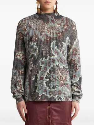 Etro Floral-print Wool Sweater