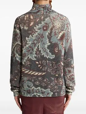 Etro Floral-print Wool Sweater