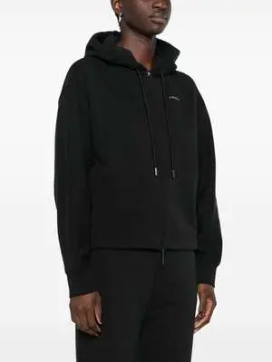 Calvin Klein Raised-logo Zip-up Hoodie