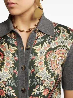 Etro Paisley-print Knitted Midi Dress