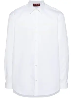 Gucci Logo-appliqué Cotton Shirt