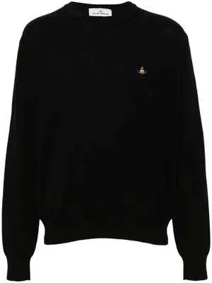 VIVIENNE WESTWOOD Alex Fine-knit Jumper - Black