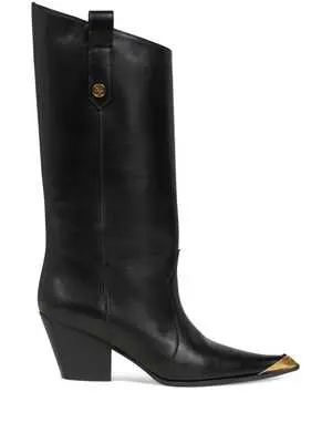 Etro Pointed-toe Leather Boots - Black