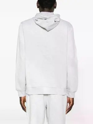 Brunello Cucinelli Mélange-effect Zipped Hoodie - Grey