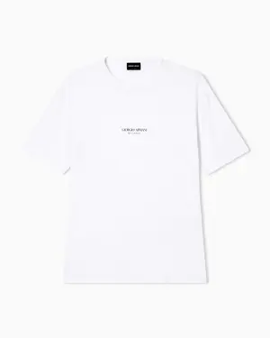 Giorgio Armani Cotton Interlock Crew-neck T-shirt - White