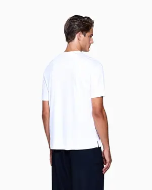 Giorgio Armani Cotton Interlock Crew-neck T-shirt - White