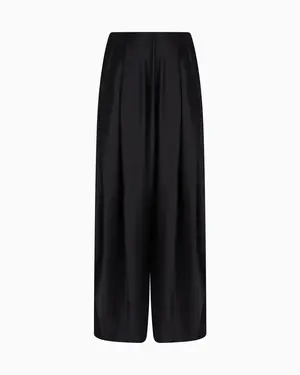 Giorgio Armani Midi Skirt In Double-sided Silk Satin