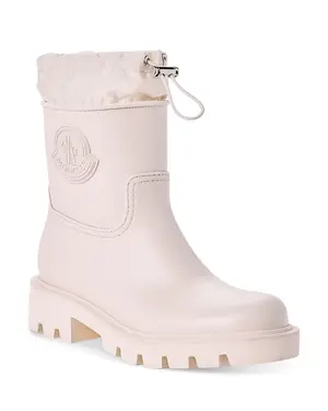 Moncler Kickstream Rain Booties - White