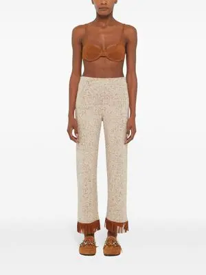 Alanui Dreamscape Fringe-detail Trousers