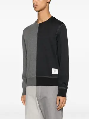 Thom Browne Colour-block Cotton Jumper