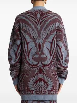Etro Floral Jacquard-knitted Cardigan
