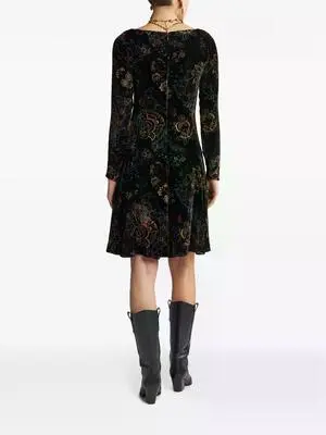 Etro Velveted Printed Mini Dress