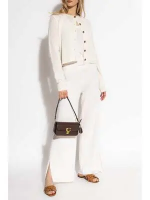 LISA YANG Ina Ribbed Top - White