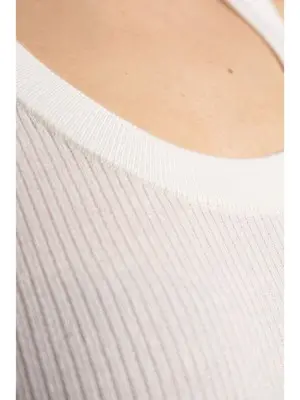 LISA YANG Ina Ribbed Top - White