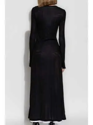 Helmut Lang Double-layer Maxi Dress