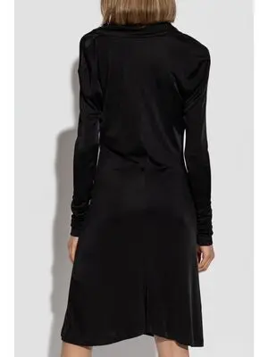 Helmut Lang Cowl-neck Dress