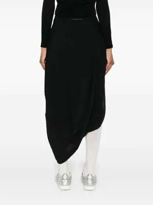 MAISON MARGIELA Asymmetric Draped Midi Skirt