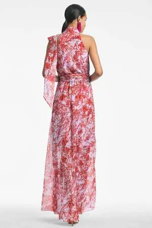 Sachin & Babi Kayla Printed Maxi Gown - Amaranths Spray