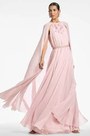 Sachin & Babi Cape Effect Evening Dresses