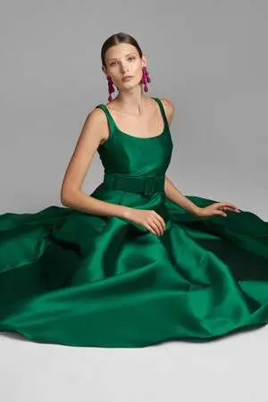 Sachin & Babi Kruse Gown - Emerald