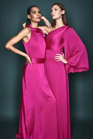 Sachin & Babi Kayla Gown - Dragonfruit