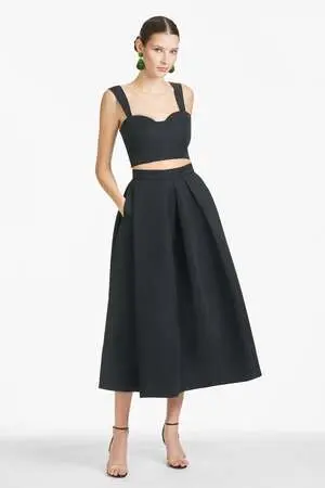 Sachin & Babi Leighton Faille Tea-length Skirt