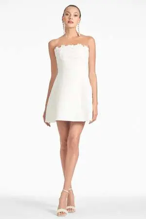 Sachin & Babi Alanna Embroidered Mini Dress - Ivory