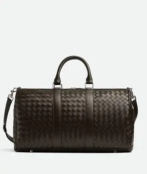 BOTTEGA  VENETA Medium Intrecciato Duffle Bag - Fondant