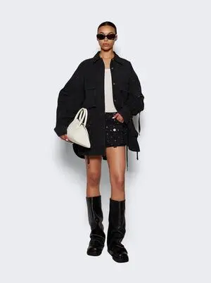 Attico Fay Mini Skirt - Black