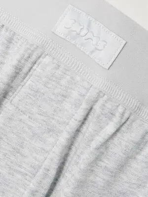 SKIMS Boyfriend Stretch-modal And Cotton-blend Jersey Track Pants