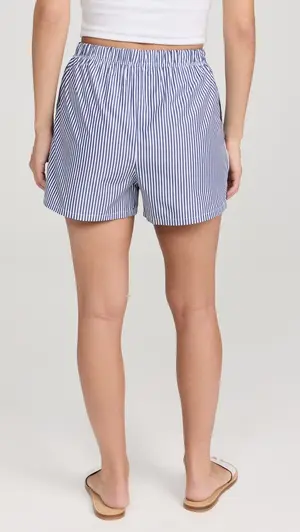 Donni. Striped Boxer Shorts - Navy Stripe