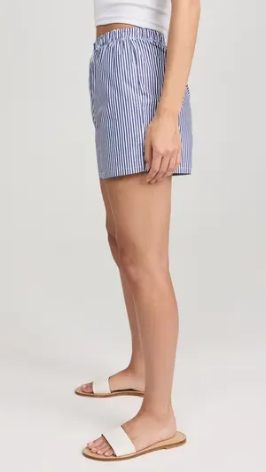 Donni. Striped Boxer Shorts - Navy Stripe