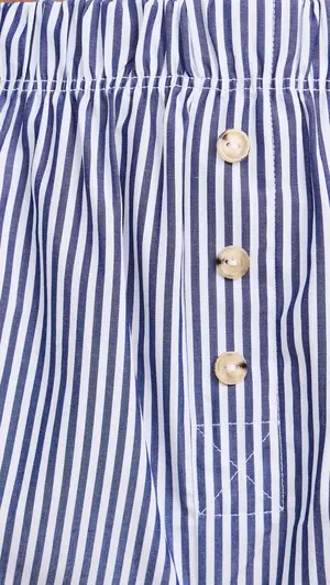 Donni. Striped Boxer Shorts - Navy Stripe